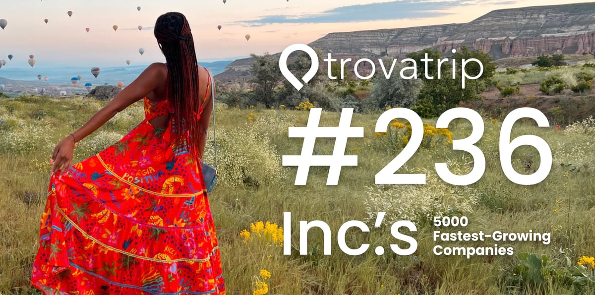 TrovaTrip Ranks #236 on Inc.’s 5000 Fastest-Growing Companies